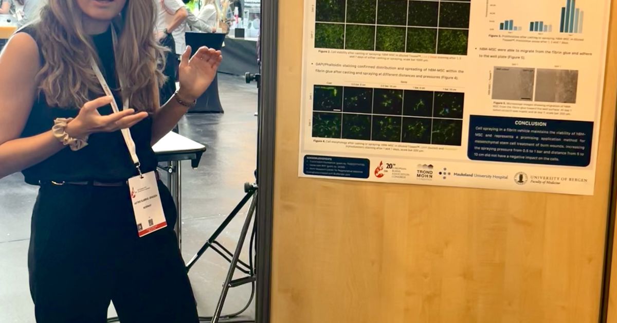 Phd Candidate Astrid B Jenssen Won The Best Poster Presentation