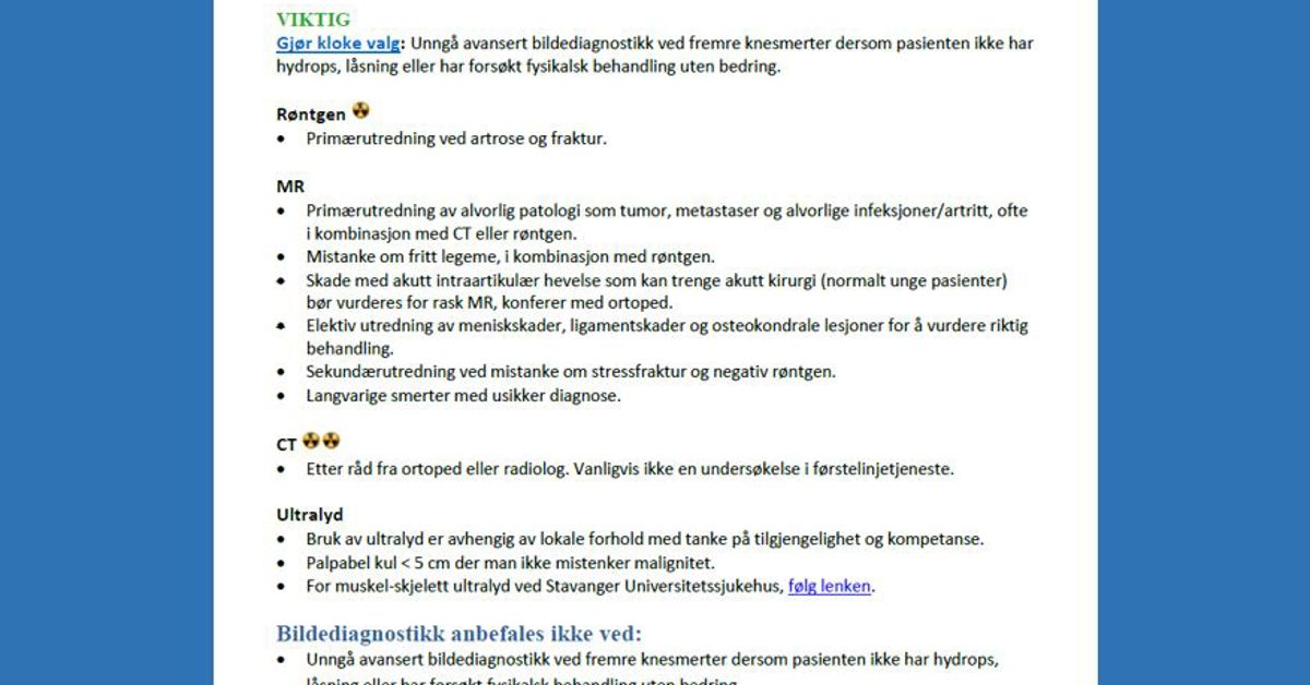 Tilvisingsråd - Helse Bergen HF