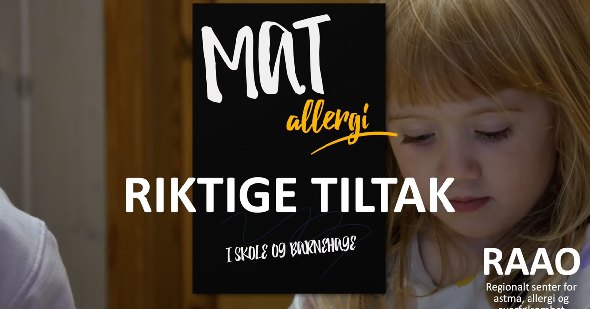 Undervisnings- og opplæringsfilmar om matallergi - Helse Bergen HF